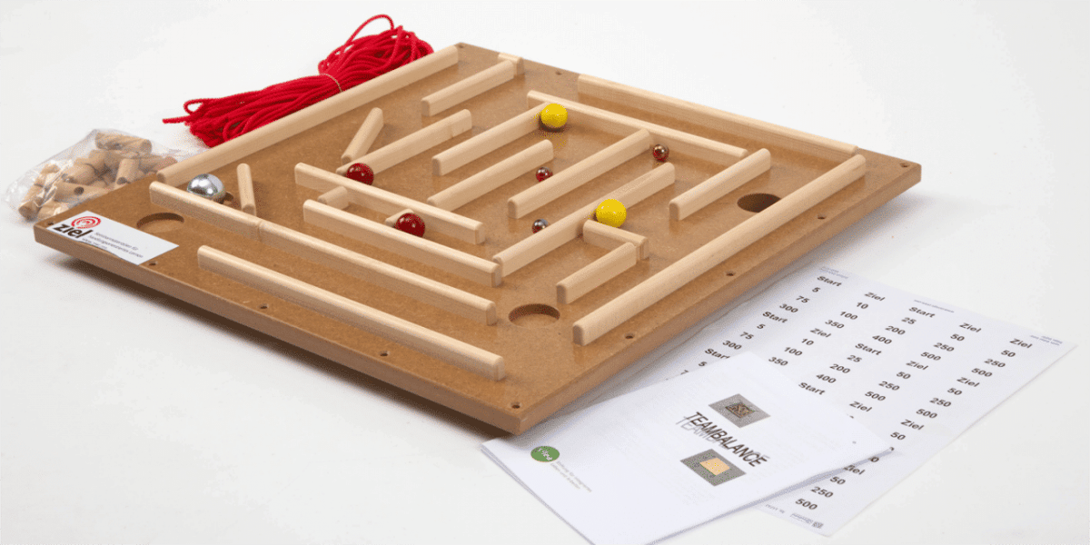 Teambalance Balancespiel Teamspiel Labyrinth - ZIEL Tools